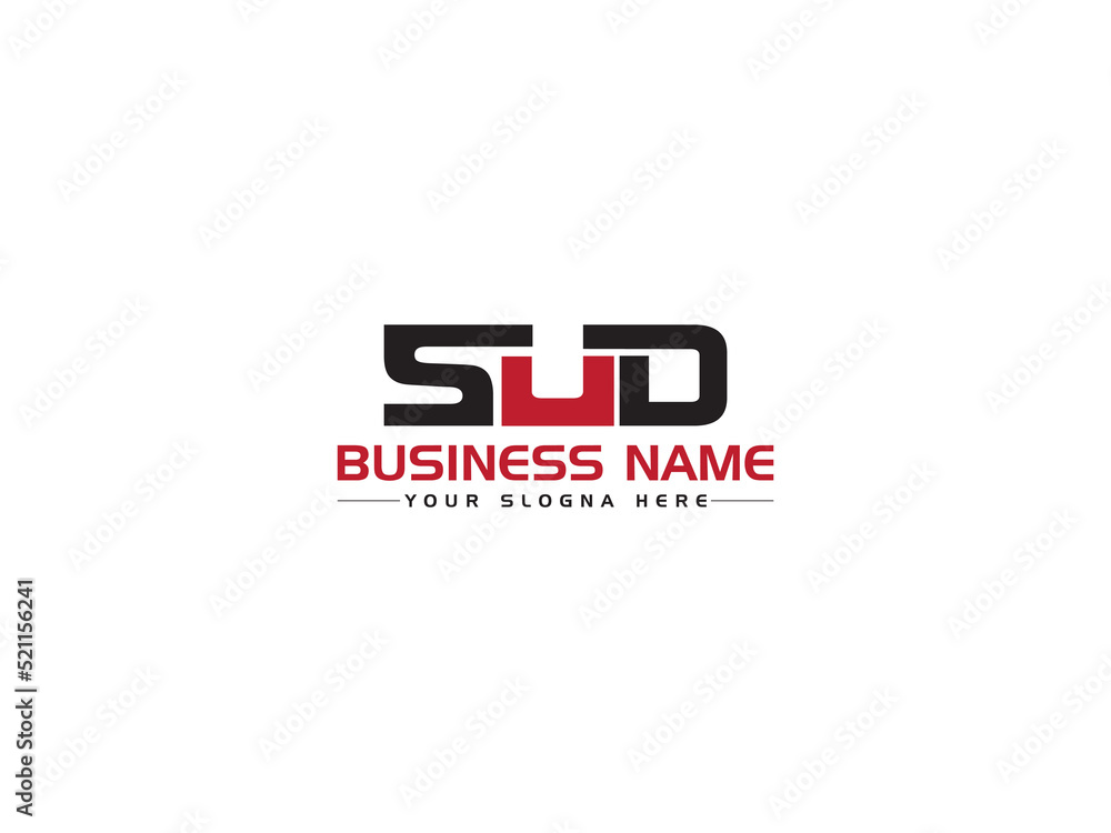 Letter SUD s u d Logo Icon Vector Image Design With Unique Three ...