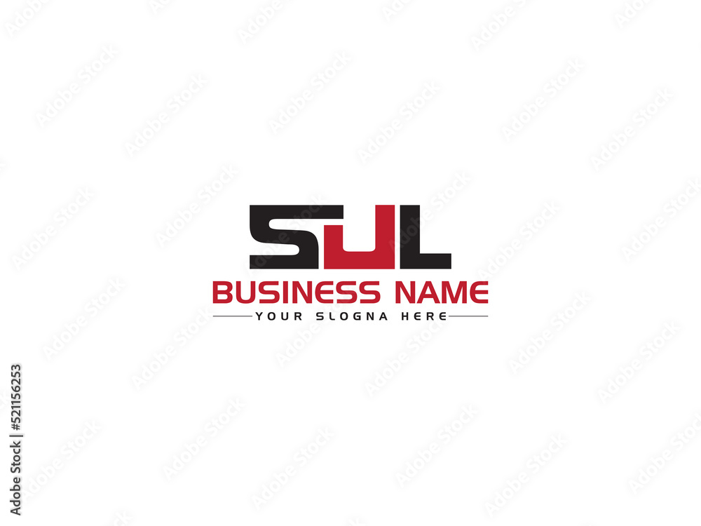 Letter SUL s u l Logo Icon Vector Image Design With Unique Three ...