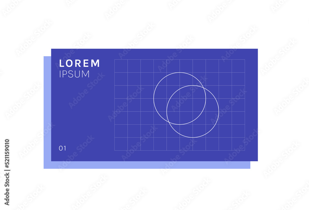 Architectural blueprint and horizontal geometric shape technical ...