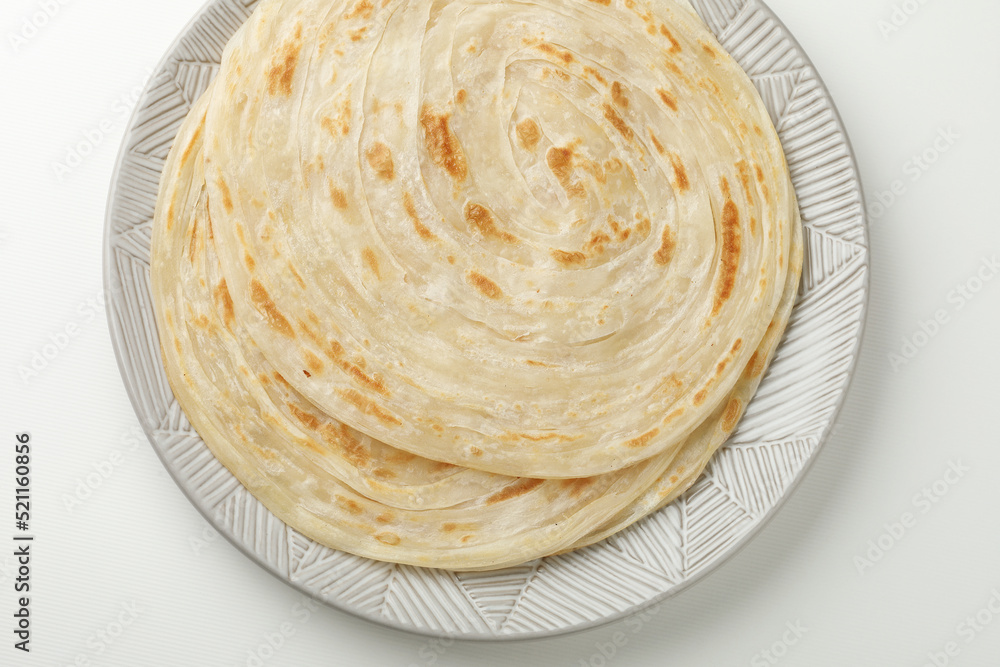 Kerala paratha porotta roti Malabar parotta barotta is a layered ...