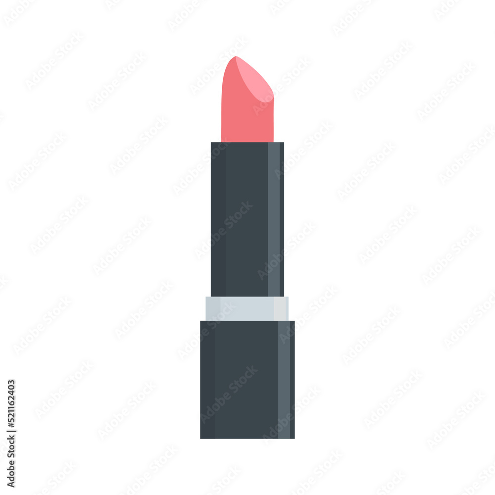 Pink black lipstick for makeup. Element of cosmetics and beauty. Vector ...