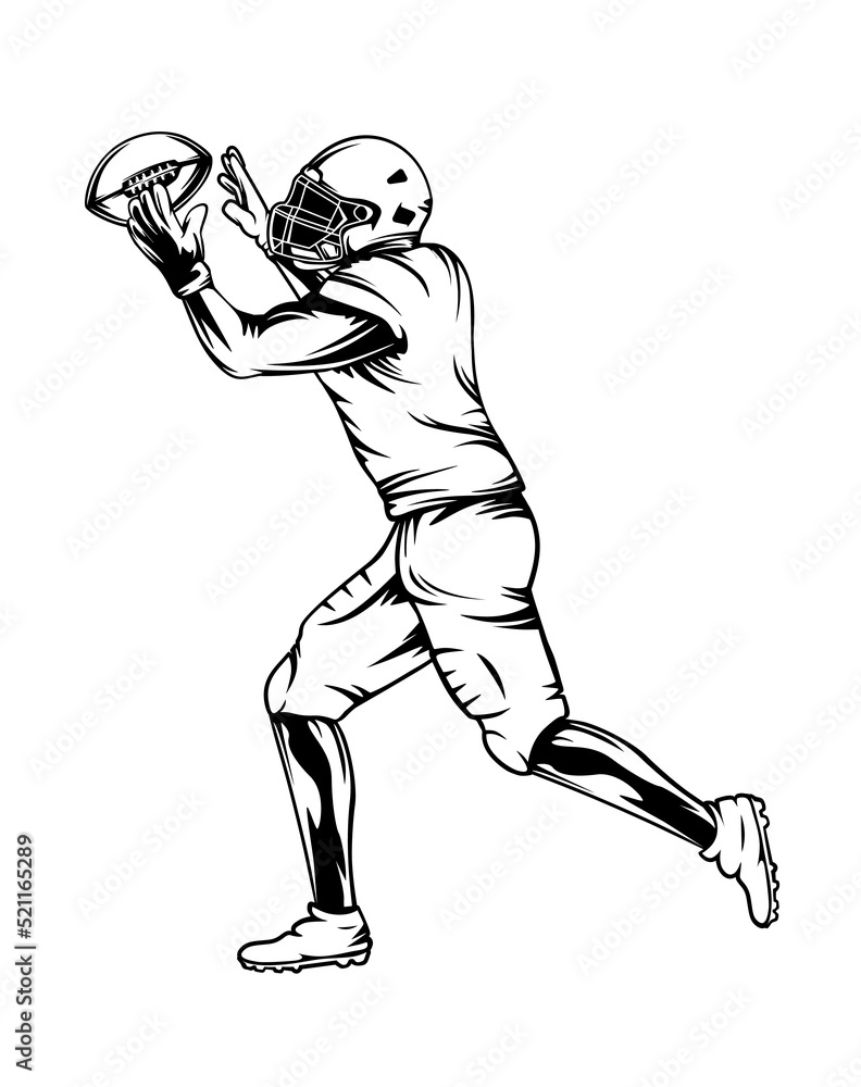 Quarterback Stock Vector Illustration Of Pattern Player