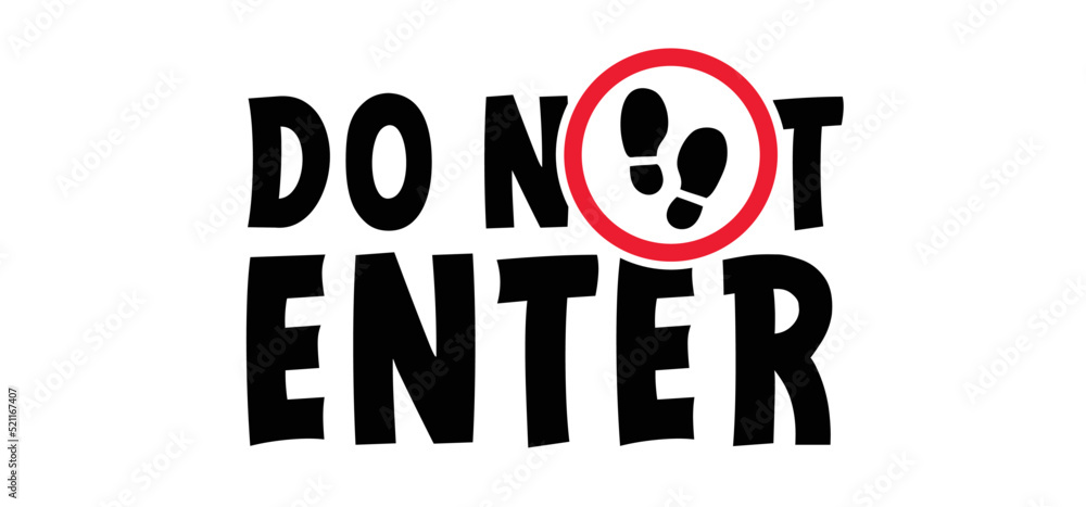 Stop halt allowed area Do not enter, danger warning. Traffic sign ...