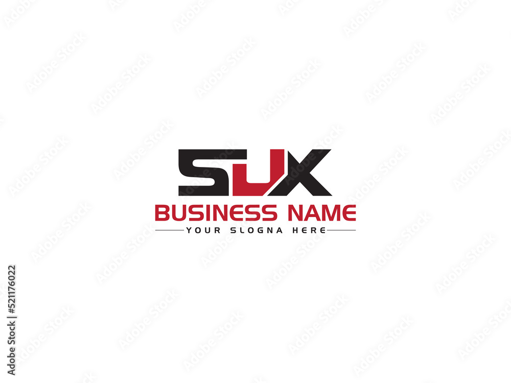 Letter SUX s u x Logo Icon Vector Image Design With Unique Three ...