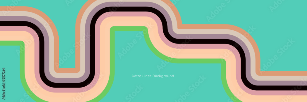 Futuristic 1970's background design in abstract retro style with ...