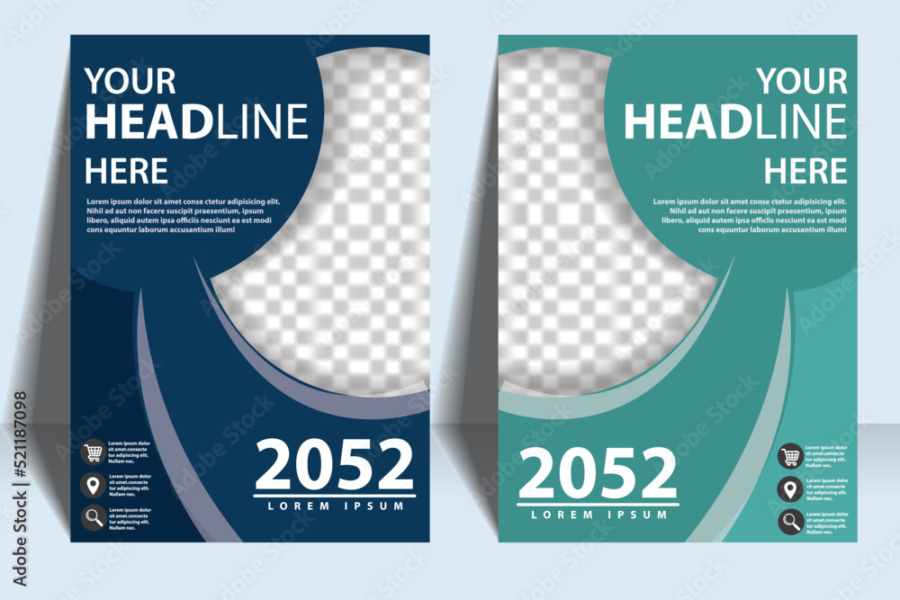 Book Cover Page Design Template in A4 size. This can be adapted to ...