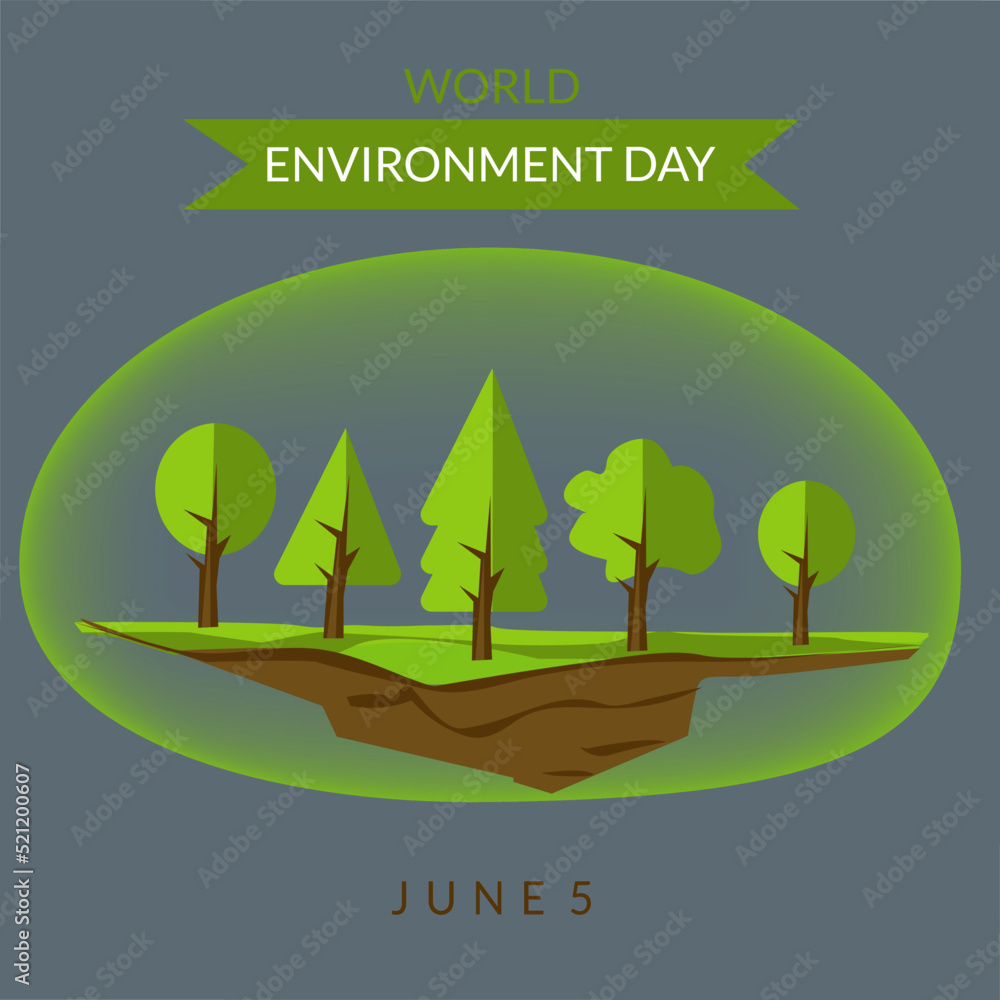 World Environment Day poster design Stock Vector | Adobe Stock