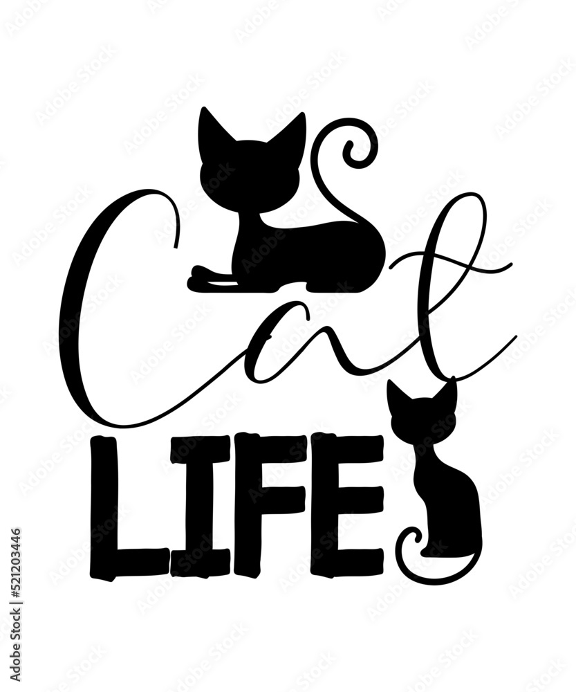 Cute Cat SVG Bundle,Kitty Cat,Kawaii Kitty,Kitty Birthday,Kitty Shirt ...