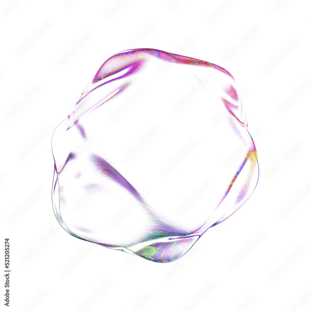 Glass abstract shapes objects on a transparent background Stock ...