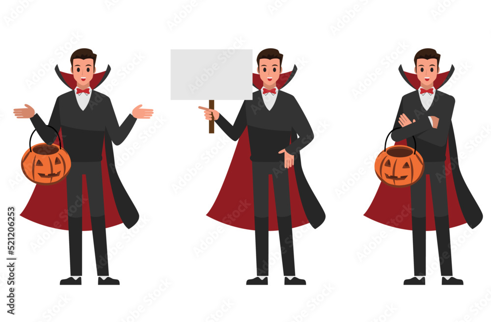 Cartoon vampire characters vector character set ,Vector illustration ...