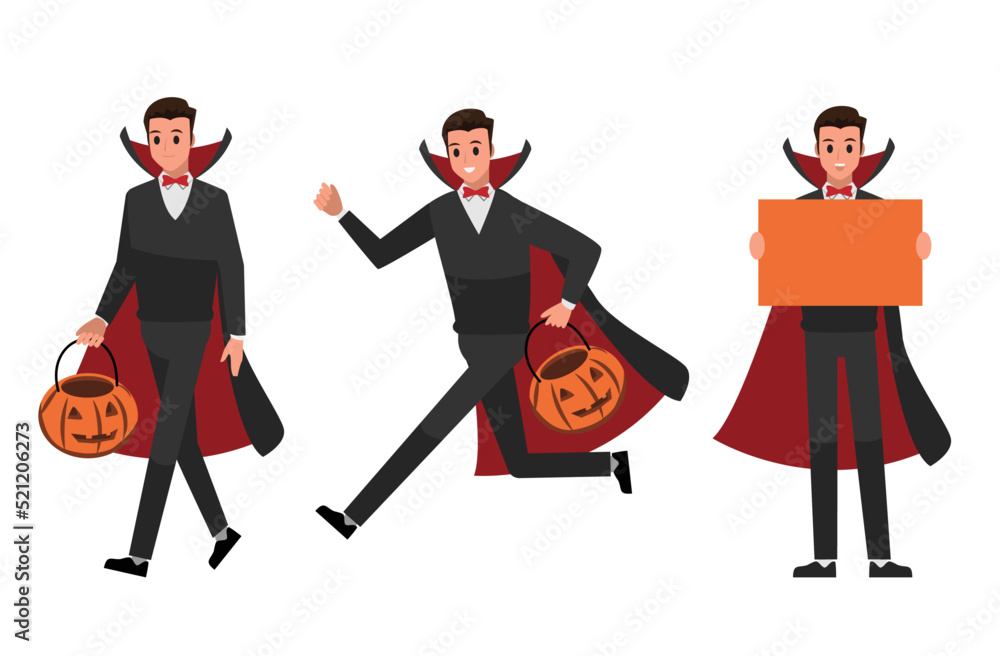 Cartoon vampire characters vector character set ,Vector illustration ...
