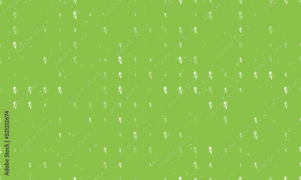 Seamless background pattern of evenly spaced white carnivorous plant ...