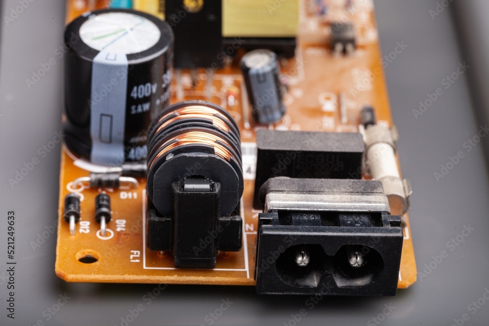 Computer motherboard board with circuit and chip Stock Photo | Adobe Stock