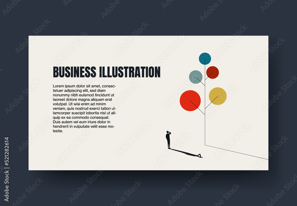 Business Growth Tree Stock Template | Adobe Stock