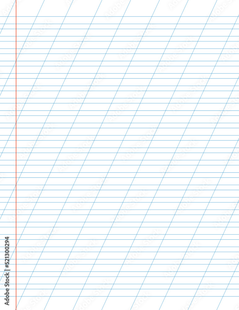Graph paper. Printable lined grid paper with color horisontal, diagonal ...