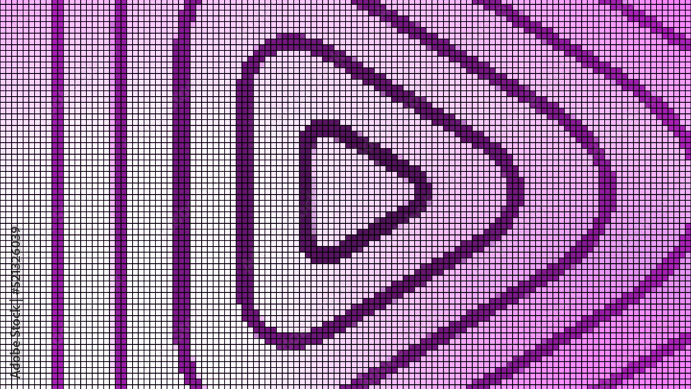 Animation of pattern moving to center and disappearing. Motion ...