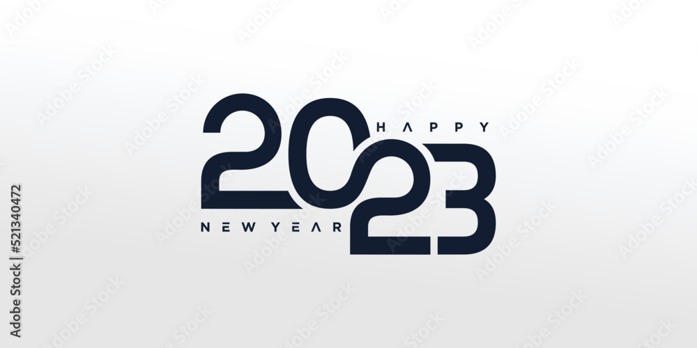 2023 logo design vector with creative unique concept for project work ...