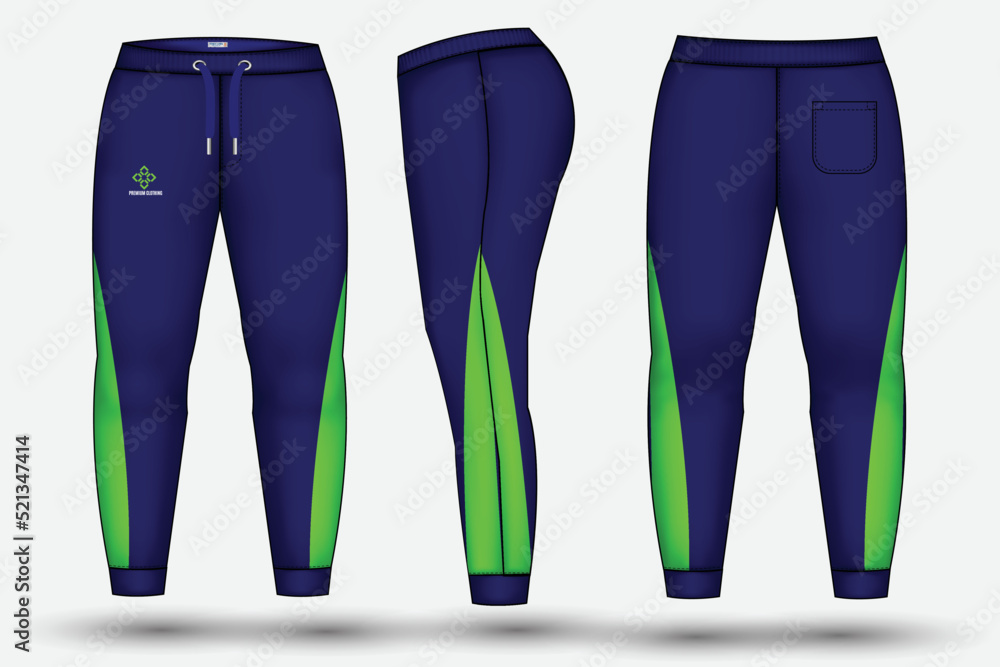 Trouser design template for technical fashion illustration and trousers ...