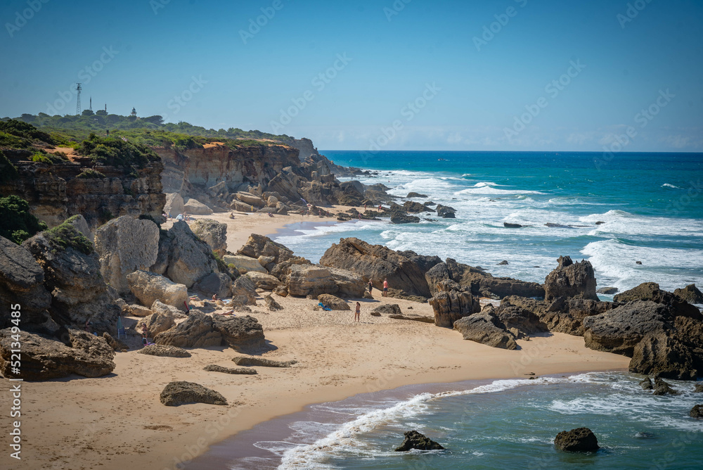 playas y calas del mar Mediterraneo en Conil de Frontera en Cadiz ...
