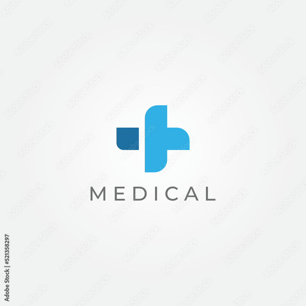 Medical sign logo using a simple and modern plus sign,logo for medical ...
