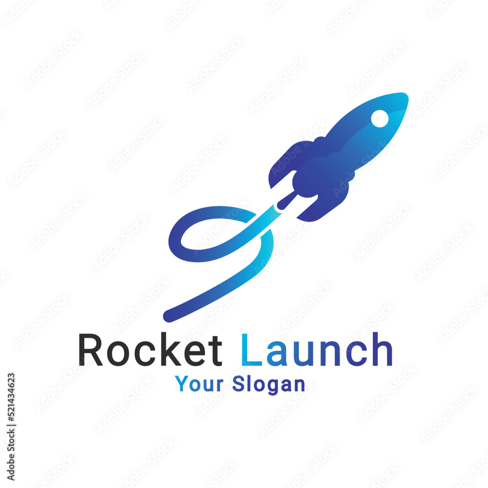 Startup rocket logo, launching logo, Rocket Launch Logo, Rocket logo ...