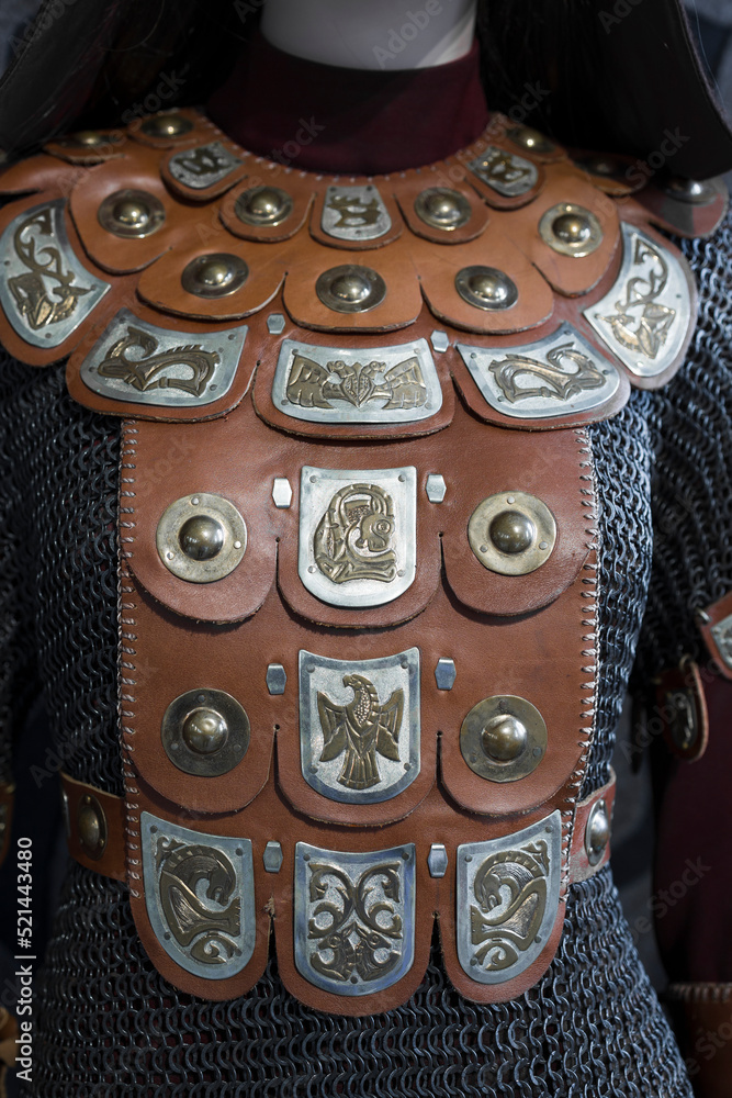 Ancient historical military clothing of the Scythians . Chain mail and ...