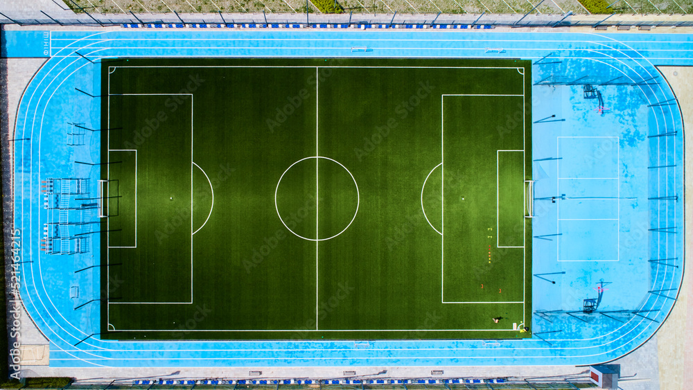 Soccer field or football field pattern and texture background. Sport ...