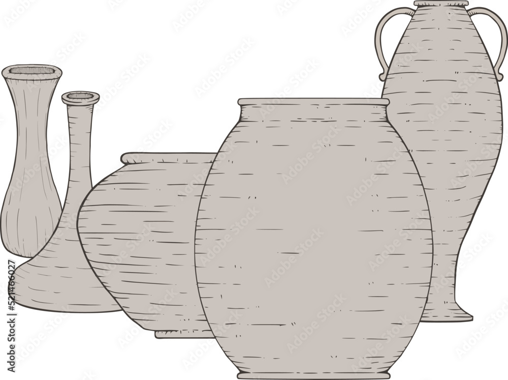 Clay vessel design Stock-Vektorgrafik | Adobe Stock