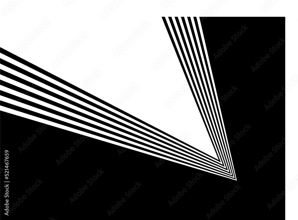 Striped transition from black to white with thin broken parallel lines ...