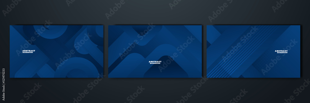 Modern professional blue vector abstract technology business background ...