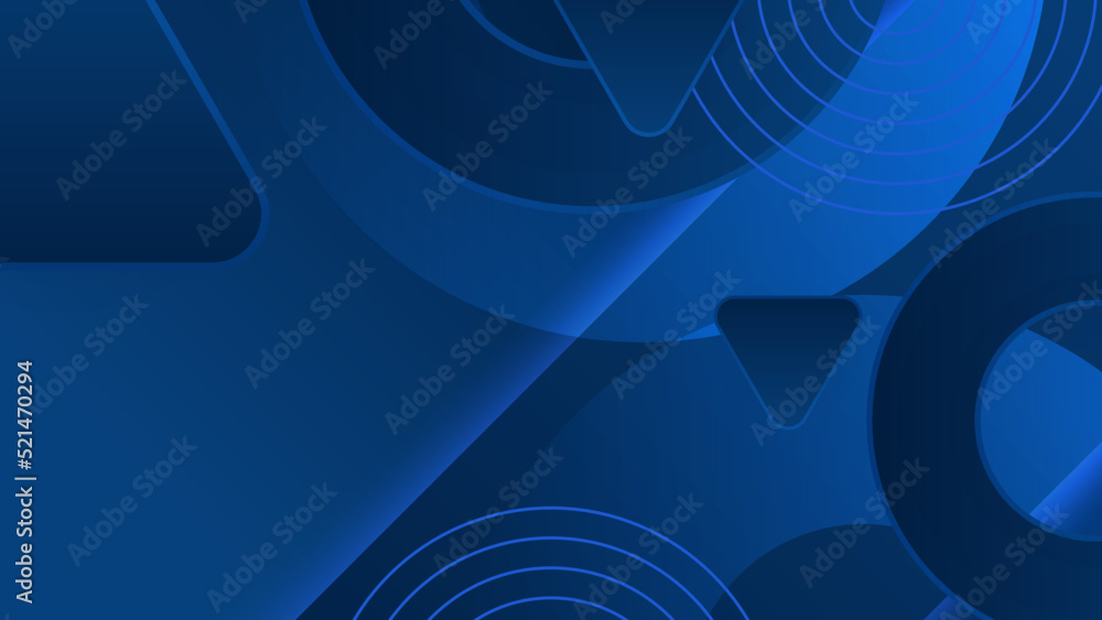 Modern professional blue vector abstract technology business background ...