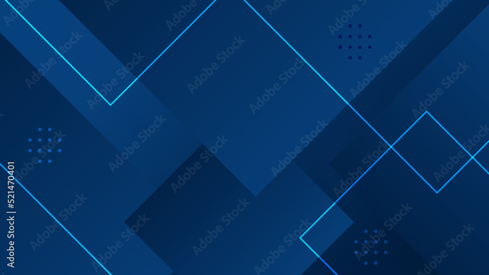 Modern professional blue vector abstract technology business background ...