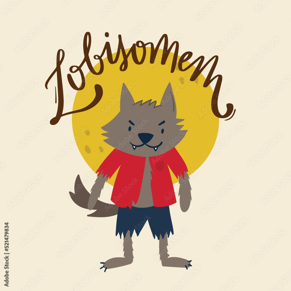 Lobisomem. werewolf. Fantastic Creature of Brazilian Folklore ...