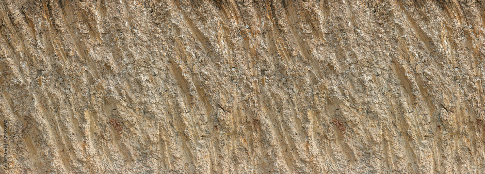 Poster Underground earth texture, and stone surface, a cross-section of ...