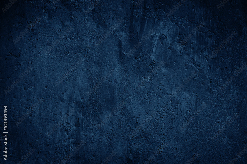 Navy blue texture. Close-up.Toned old concrete surface. Dark grunge ...