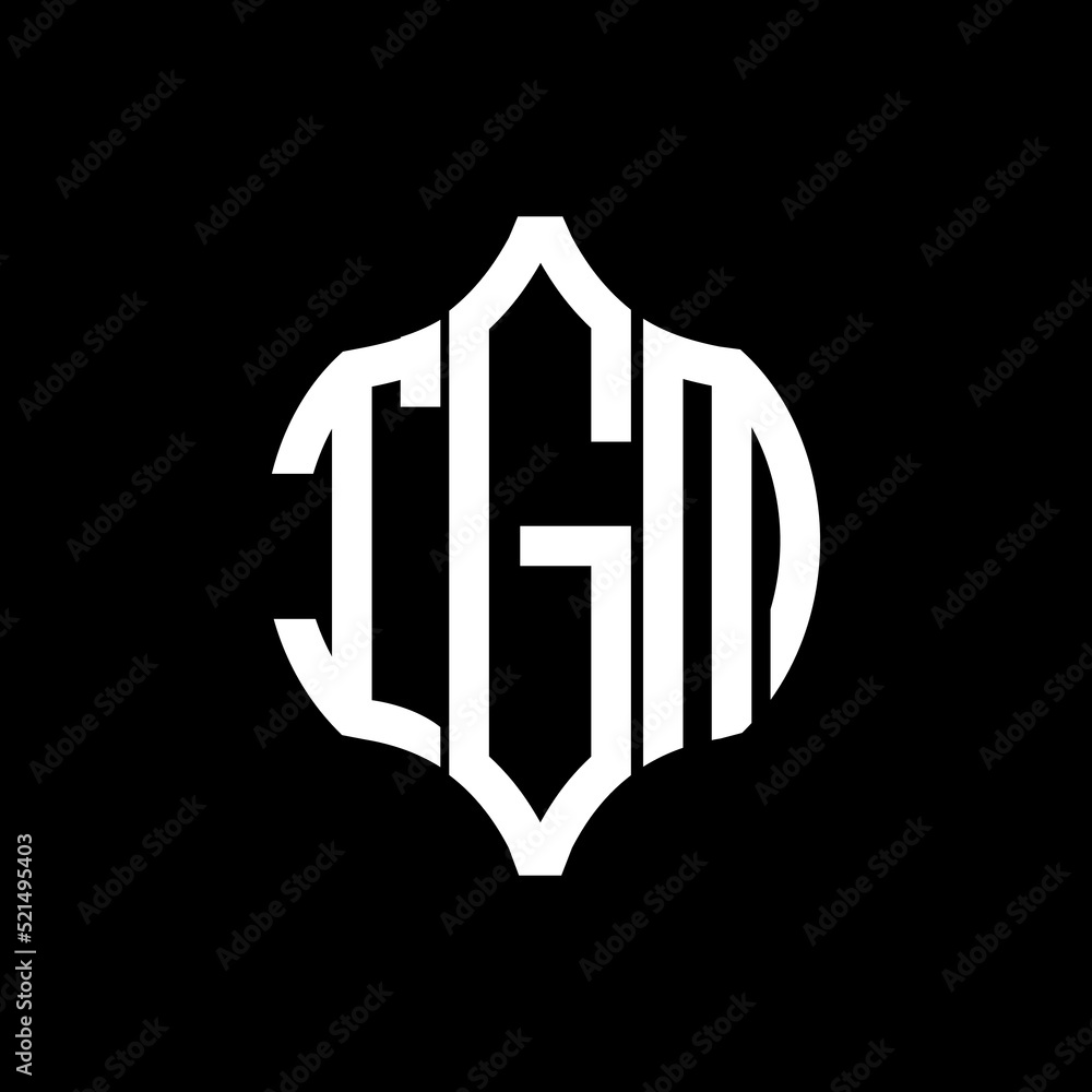TGM letter logo. TGM best black background vector image. TGM Monogram ...