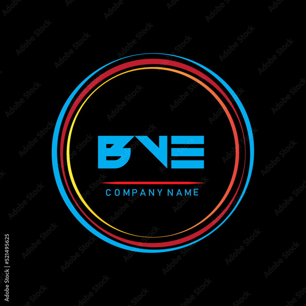 BVE letter logo design ,BVE letter in circle shape ,BVE creative three ...