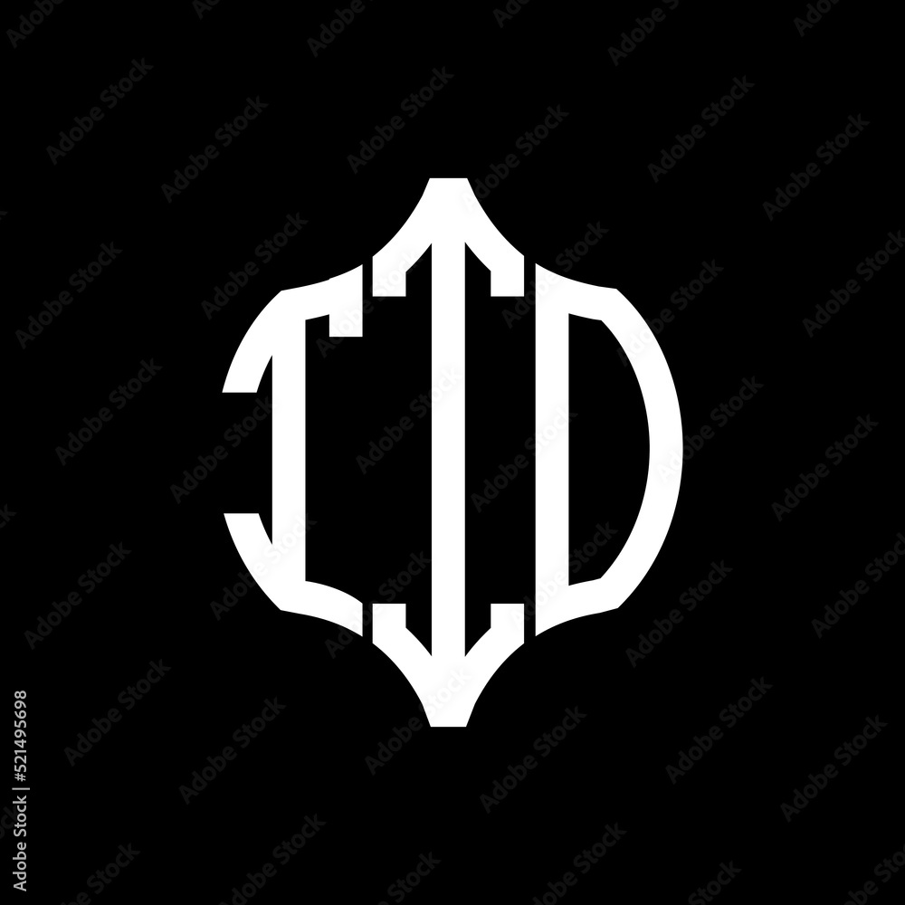 TIO letter logo. TIO best black background vector image. TIO Monogram ...