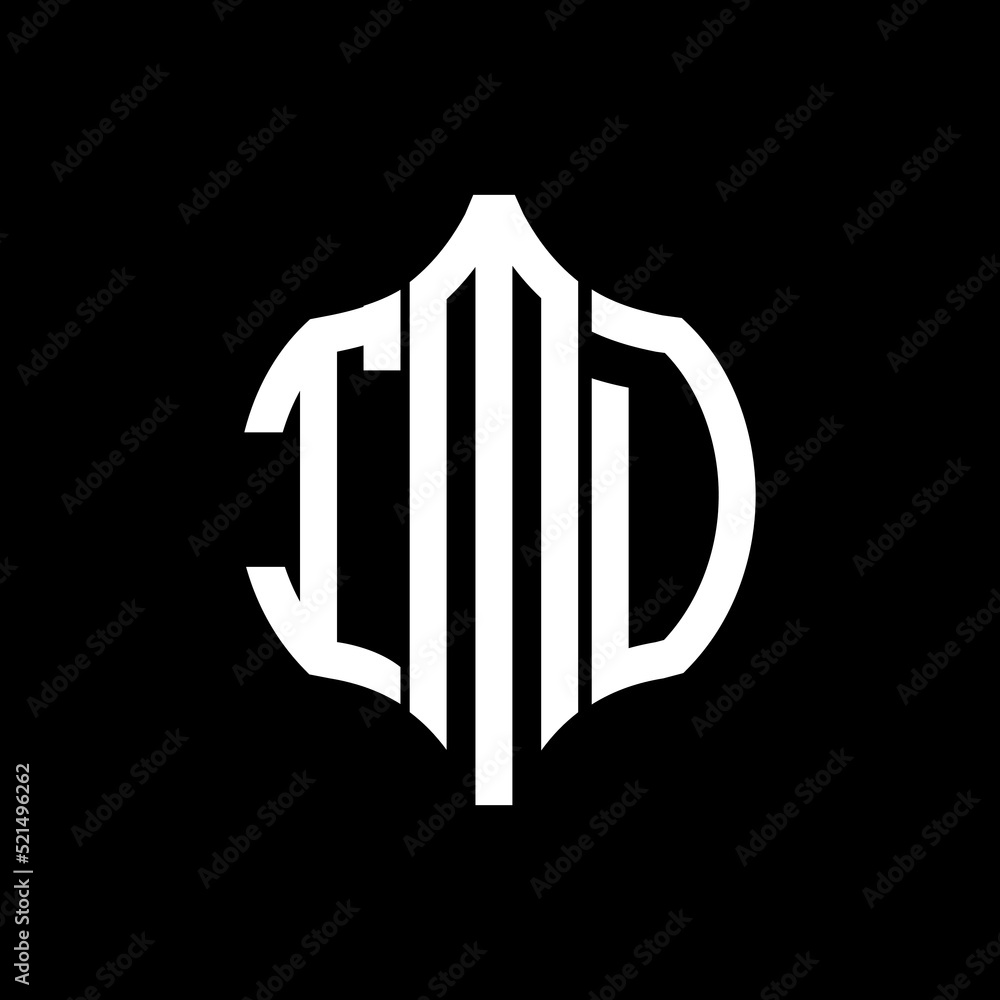 TMD letter logo. TMD best black background vector image. TMD Monogram ...