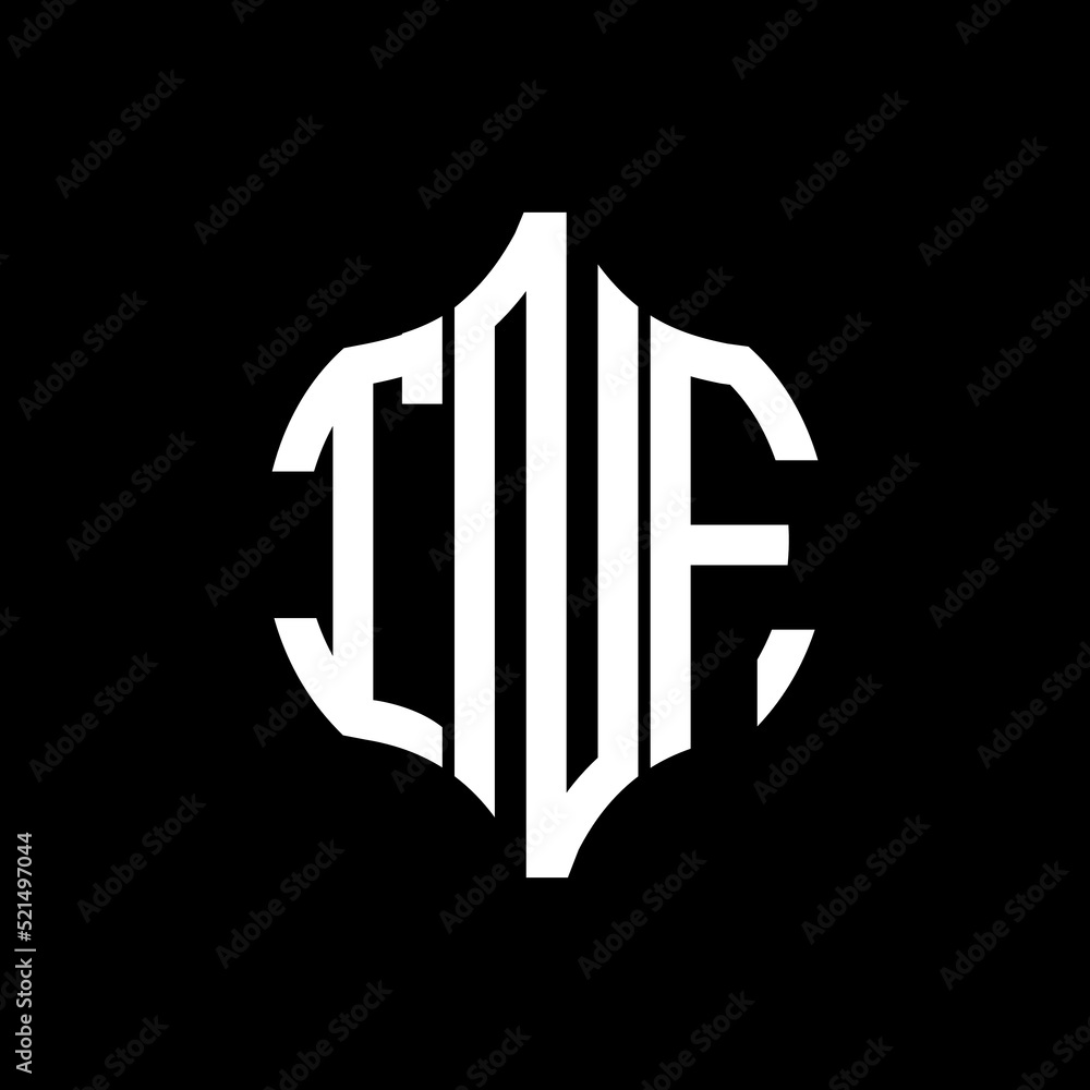 TNF letter logo. TNF best black background vector image. TNF Monogram ...