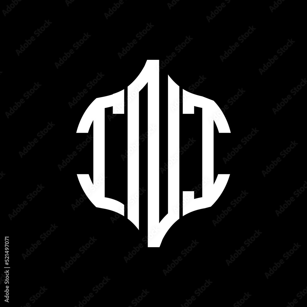 TNI letter logo. TNI best black background vector image. TNI Monogram ...