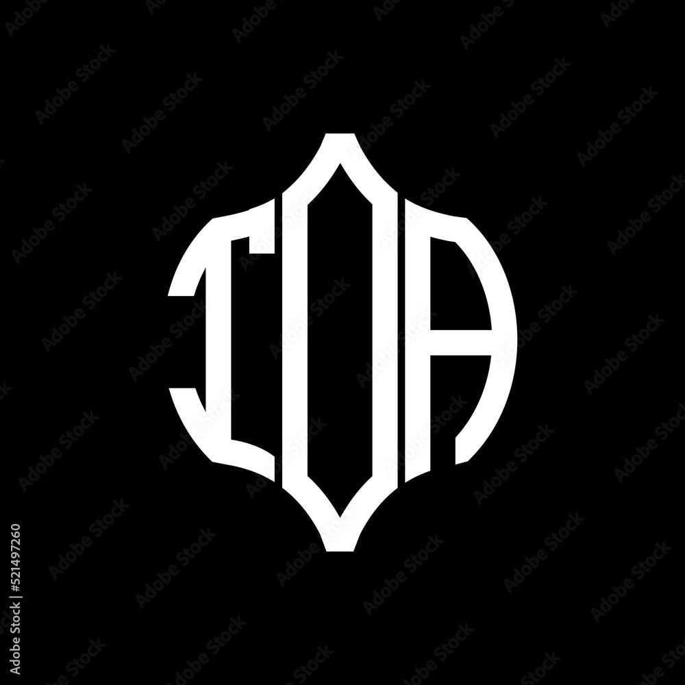 Vecteur Stock TOA letter logo. TOA best black background vector image ...