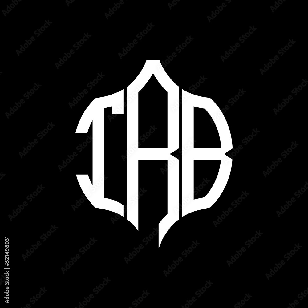 TRB letter logo. TRB best black background vector image. TRB Monogram ...