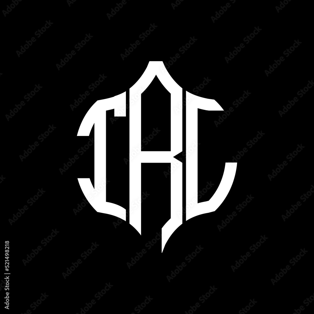 TRL letter logo. TRL best black background vector image. TRL Monogram ...
