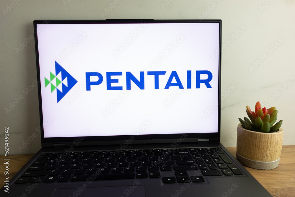 KONSKIE, POLAND - August 04, 2022: Pentair plc (PNR) water treatment ...