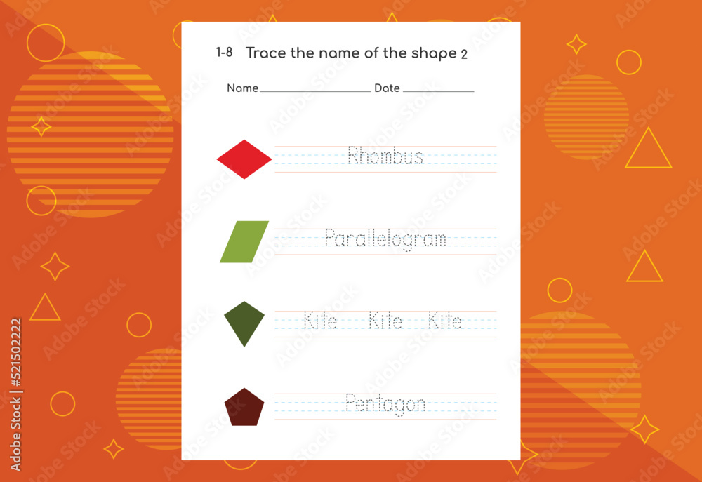 Word tracing worksheets for kids. Letters trace exercises for kids ...