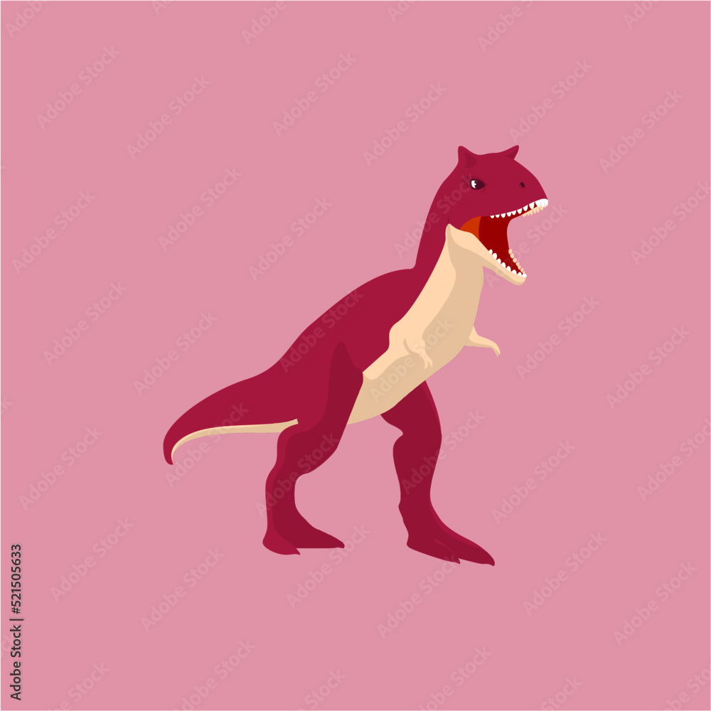 Carnotaurus vector illustration Stock Vector | Adobe Stock