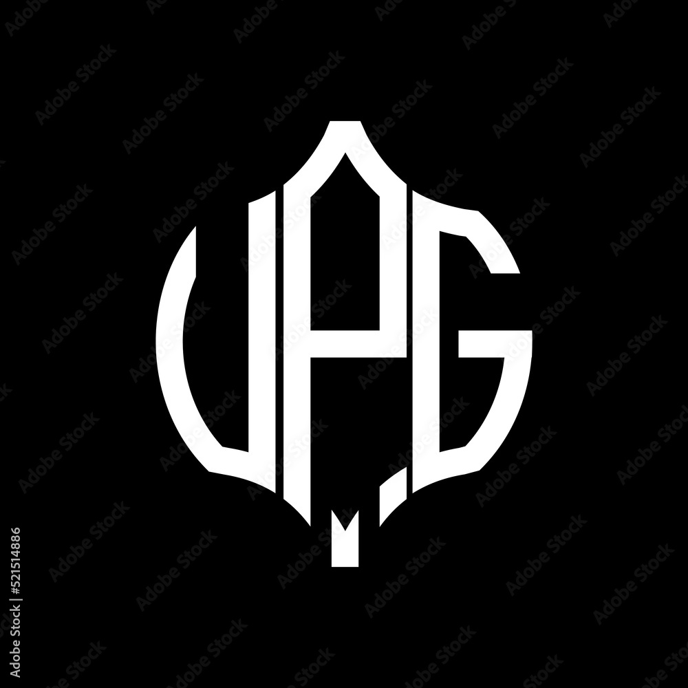 VPG letter logo. VPG best black background vector image. VPG Monogram ...