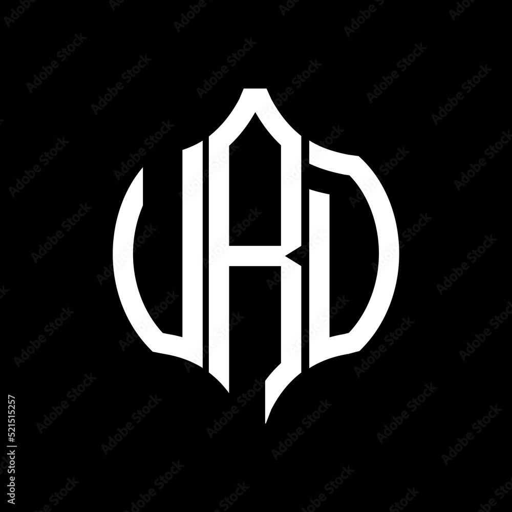 VRD letter logo. VRD best black background vector image. VRD Monogram ...