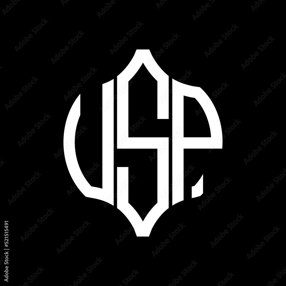 VSP letter logo. VSP best black background vector image. VSP Monogram ...